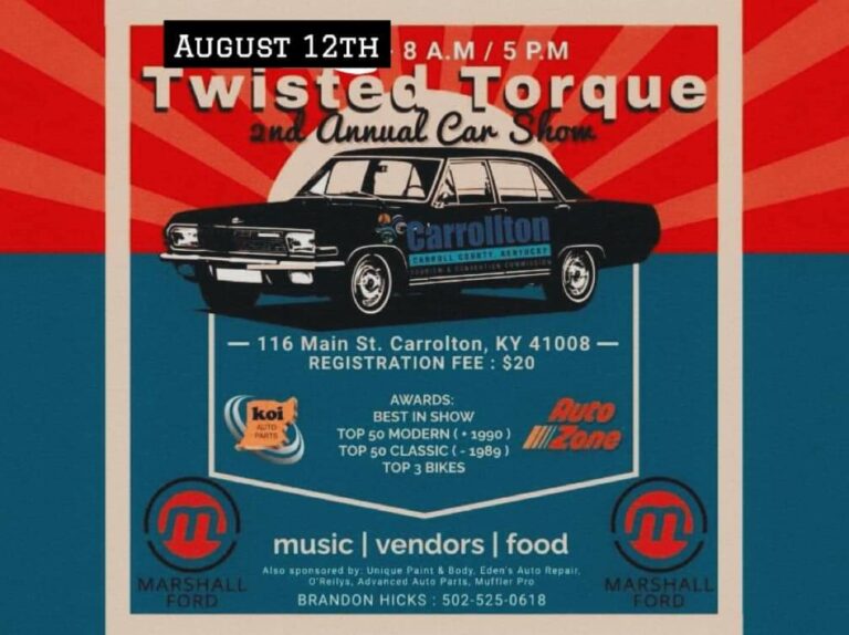 2nd Annual Twisted Torque Car Show | Kentucky Cruises